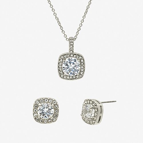 Click here for Sparkle Allure Womens Cubic Zirconia Pure Silver O... prices