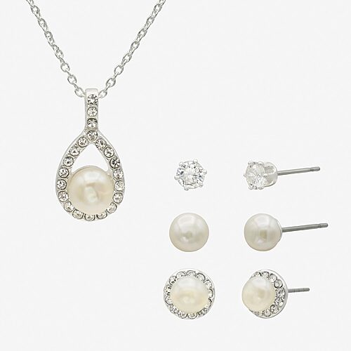 Click here for Sparkle Allure Womens Cubic Zirconia Cultured Fres... prices