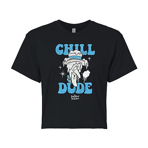 Click here for Chill Dude Cropped Tee Womens Crew Neck Short Slee... prices