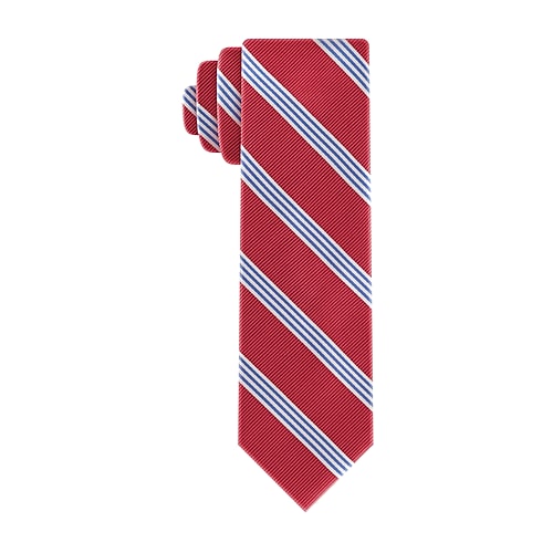 Click here for IZOD Striped Tie  One Size  Red prices