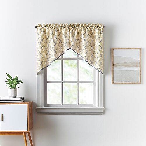 CHF Morocco Swag Valance  One Size  Yellow