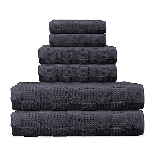 Depera Home Turkish Bath Towel Set  One Size  Blue
