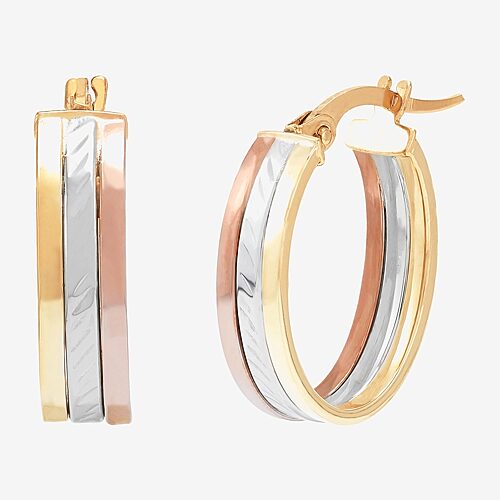 Click here for Limited Quantities! Womens 14K Tri-Color Gold 23mm... prices