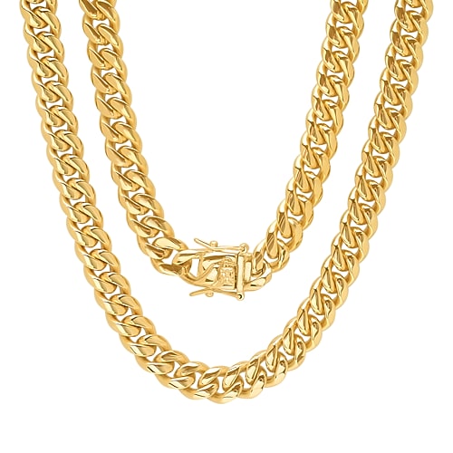 Click here for Mens 18K Gold Over Stainless Steel Hypoallergenic... prices