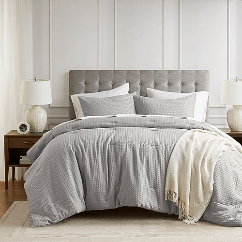 Click here for 510 Design Mina Waffle Weave Textured Midweight Co... prices