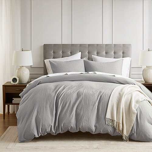 Click here for 510 Design Mina Waffle Weave Textured Duvet Cover... prices
