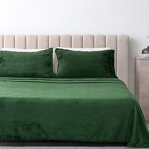 Click here for Linery Solid Velvet Plush Cozy Sheet Set  One Size... prices