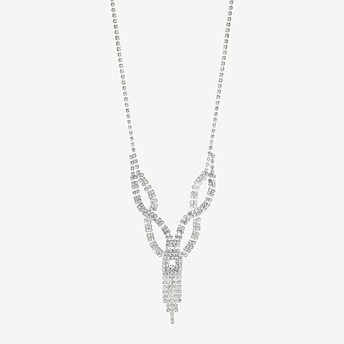 Click here for Monet Jewelry Timeless Silver Tone Womens Glass 17... prices