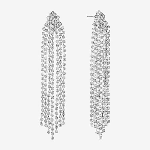 Click here for Monet Jewelry Timeless Silver Tone Womens Glass Hy... prices