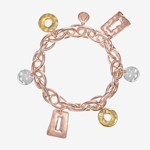 Click here for Liz Claiborne Hammered Womens Charm Bracelet  One... prices