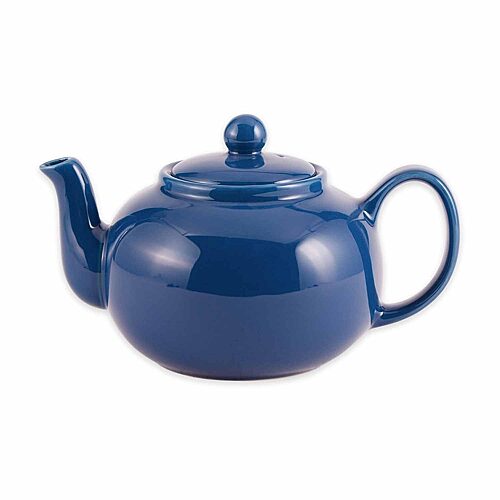 Click here for Rsvp International Stoneware 42 Ounce Teapot - Blu... prices