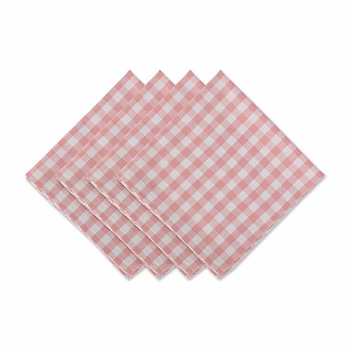 Click here for Design Imports Gingham Napkin  Set of 6 - Pink prices