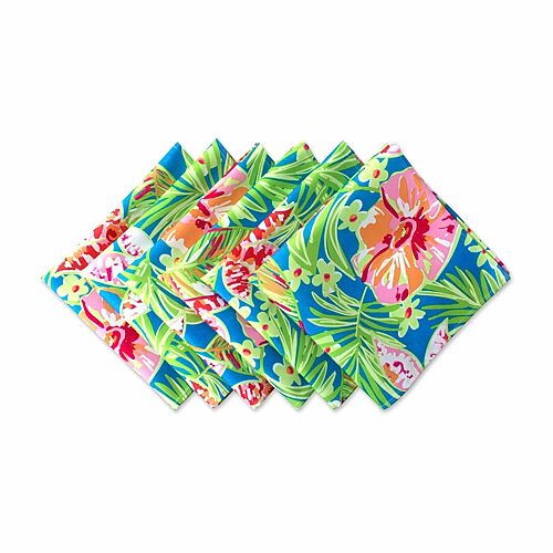 Click here for Design Imports Summer Floral Print Outdoor 6-pc. N... prices