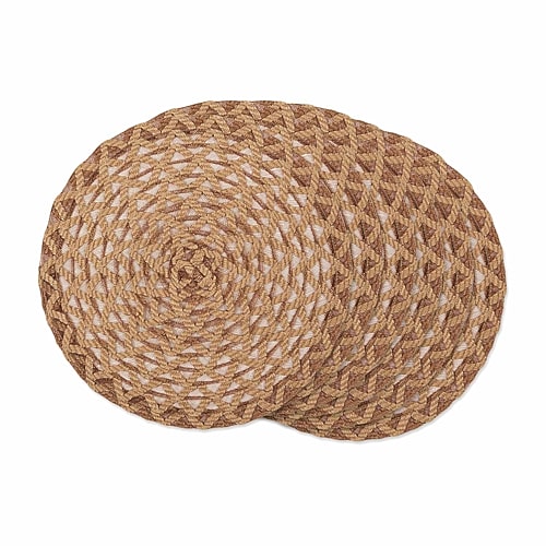 Click here for Design Imports Woven Polyester Round Placemat Set... prices