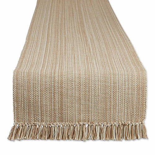 Click here for Design Imports Variegated Fringe Table Runner - Ta... prices