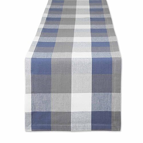 Click here for Design Imports French Blue Tri Color Check Table R... prices