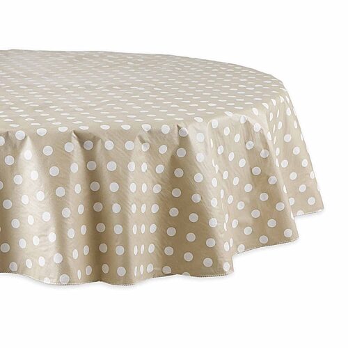 Click here for Design Imports Polka Dot Vinyl Tablecloth 70 Round... prices