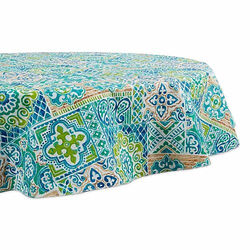 Click here for Design Imports Spanish Tile Vinyl Tablecloths  One... prices