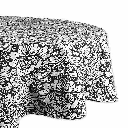 Click here for Damask Tablecloth 70 Round - Black prices