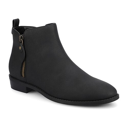 Click here for Journee Collection Womens Ellis Stacked Heel Booti... prices