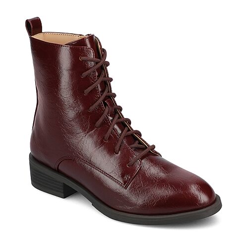 Click here for Journee Collection Womens Vienna Lace Up Stacked H... prices