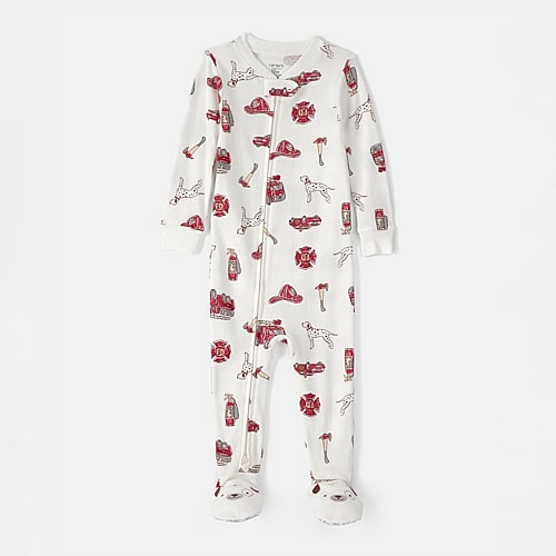 Click here for Carters Baby Boys Firetruck Snug Fit One-Piece Paj... prices
