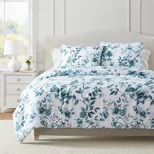 Click here for Martha Stewart Vivian Floral Reversible Comforter... prices