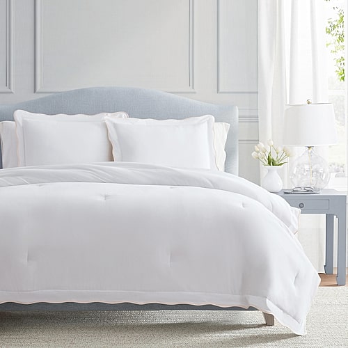 Click here for Martha Stewart Simple Scallop Comforter Set prices