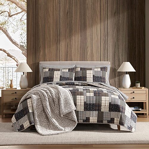 Click here for Eddie Bauer Antique Cotton Reversible Quilt Set prices