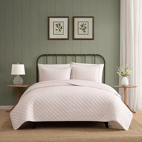 Click here for Laura Ashley(R) Tessas Ticking Stripe Reversible 3... prices