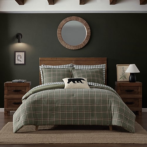 Click here for Eddie Bauer Alpine Plaid Printed Flannel 2-Pc. Com... prices