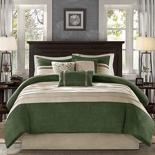 Click here for Madison Park Palmer Faux-Suede 7-Pc. Comforter Set... prices