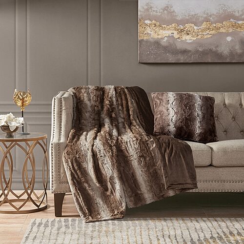 Click here for Madison Park Zuri Faux-Fur Decorative Pillow  20 x... prices