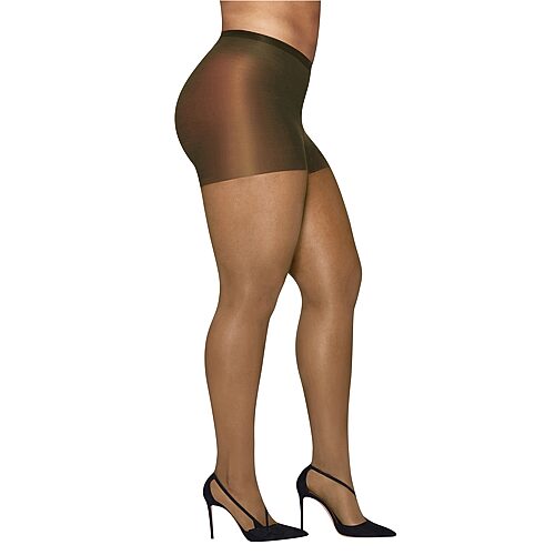 Click here for Plus Size Hanes(R) Curves Silky Sheer Control Top... prices
