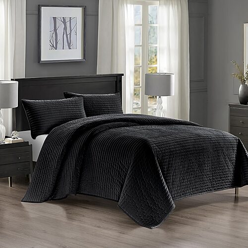 Click here for Pointehaven Velvet Channel Design Oversized Quilt... prices