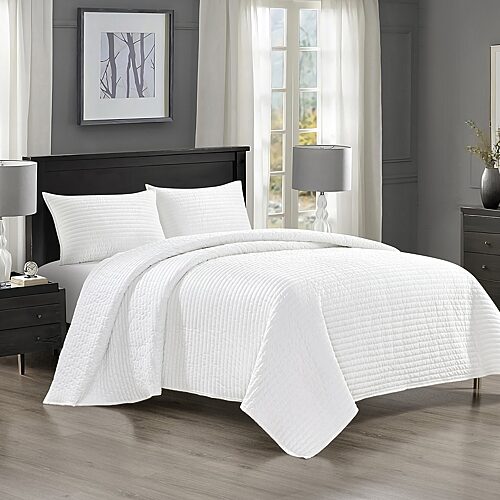 Click here for Pointehaven Velvet Channel Design Oversized Quilt... prices
