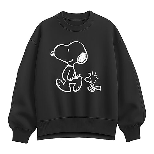 Click here for Walking Chalk Womens Crew Neck Long Sleeve Snoopy... prices