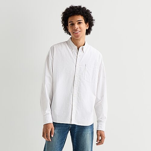 Click here for Arizona Mens Long Sleeve Regular Fit Button-Down S... prices