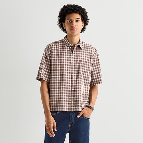 Click here for Arizona Mens Short Sleeve Regular Fit Button-Down... prices