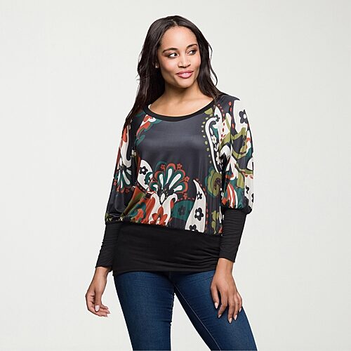 Click here for 24seven Comfort Apparel Womens Paisley Multicolor... prices