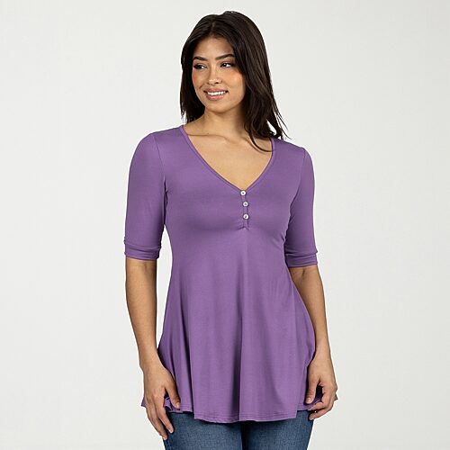 Click here for 24seven Comfort Apparel Womens V Neck Elbow Sleeve... prices