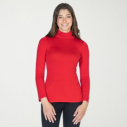 Click here for Womens 24/7 Comfort Apparel Classic Turtleneck Lon... prices