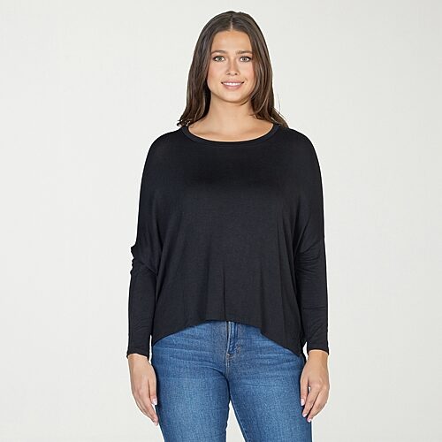 Click here for Womens 24/7 Comfort Apparel Oversized Long Sleeve... prices