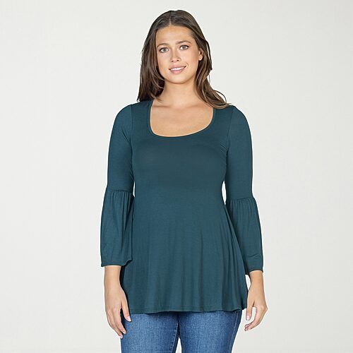 Click here for Womens 24/7 Comfort Apparel Long Bell Sleeve Flare... prices