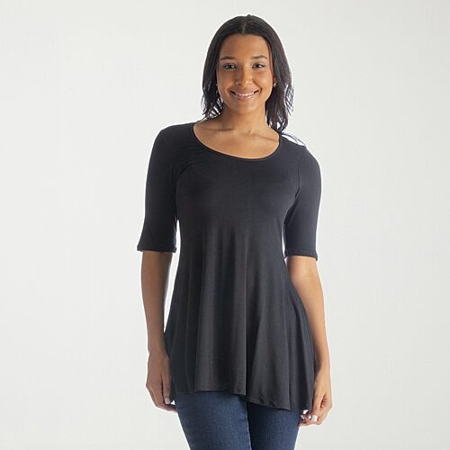Click here for 24seven Comfort Apparel Womens Round Neck Elbow Sl... prices