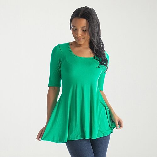 Click here for 24seven Comfort Apparel Womens Round Neck Elbow Sl... prices