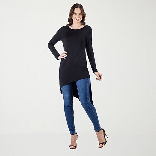 Click here for Womens 24/7 Comfort Apparel Knee Length Asymmetric... prices