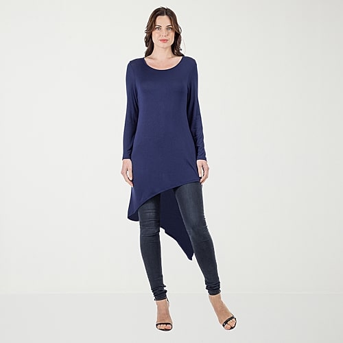 Click here for Womens 24/7 Comfort Apparel Knee Length Asymmetric... prices