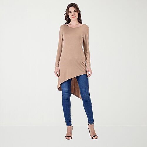 Click here for Womens 24/7 Comfort Apparel Knee Length Asymmetric... prices