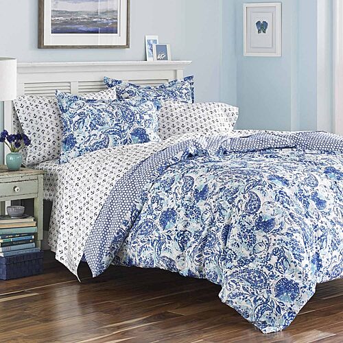 Click here for Poppy & Fritz Brooke Aqua Comforter Set  One Size... prices